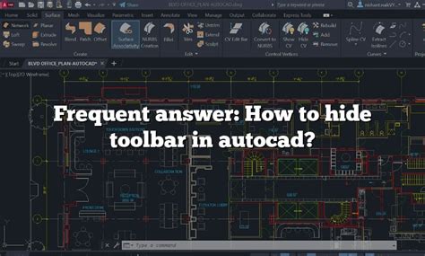 Frequent Answer How To Hide Toolbar In Autocad Caddikt