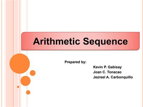 Arithmetic Sequence Math Review Of Arithmetic Sequences Free