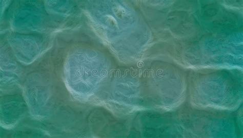 Abstract Green Marble With Blob Sponge Fresh Stains And Smudge Shapes And Lines Vintage Stock