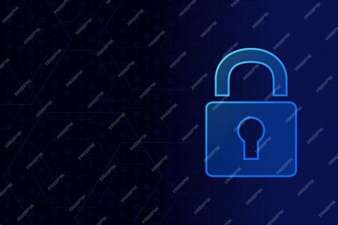 Premium Vector Cyber Security Technology Concept Shield With Keyhole Icon Personal Data