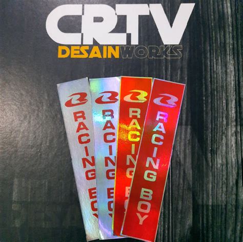 Stiker RCB Vertikal Print Stiker Racing Boy Stiker SHOCK Stiker Racing Terlaris Crtv Lazada