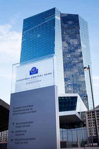 Ecb 유럽 중앙 은행 독일 프랑크푸르트 유럽 중앙 은행에 대한 스톡 사진 및 기타 이미지 유럽 중앙 은행 입구 표시 0