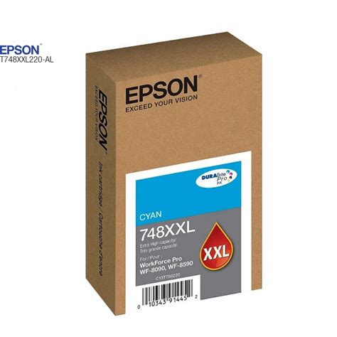 BOLSA DE TINTA EPSON T748XXL220 AL CYAN EPSON WF 6090 6590 7000PAGINAS