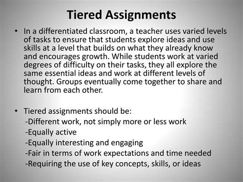 Ppt “tiered Instruction” Powerpoint Presentation Free Download Id
