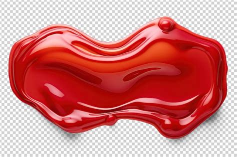 Red Gel Or Jelly Blob Frame Premium Ai Generated Psd