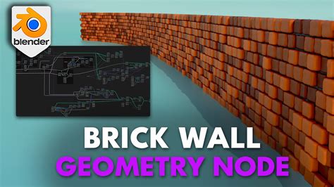 Blender 4 Geometry Node Brick Wall Generator Superhive Formerly