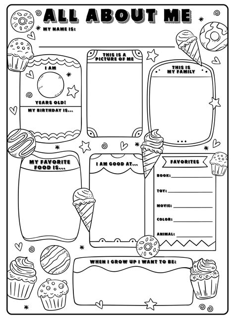 All About Me Worksheets And Templates 50 Free Pdf Printables Artofit