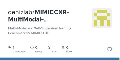 github denizlab mimiccxr multimodal selfsupervision multi modal and