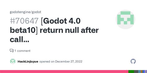 Godot 40 Beta10 Return Null After Call Tweentweenproperty · Issue 70647 · Godotengine