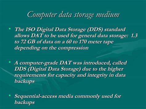 Digital Audio Tape Dat Ppt