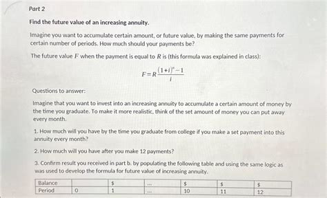 Solved Find The Future Value Of An Increasing Annuity Chegg