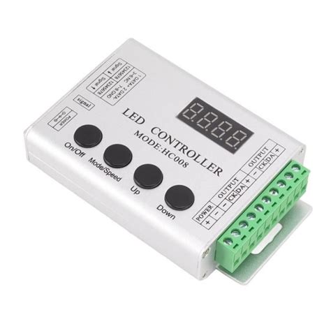 HURRISE Contrôleur LED RVB Contrôleur de bande lumineuse de signal SPI