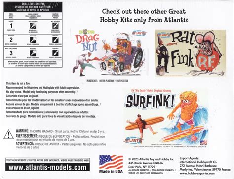 Atlantis Revell Ed Big Daddy Roth Mr Gasser 57 Chevy Caricature