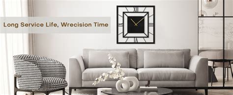 Signleader Metal Wall Clock Wall Art Decor Botanical