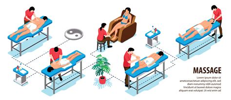 Isometric Massage Infographic Flowchart 28704909 Vector Art At Vecteezy