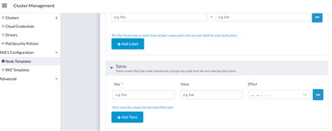 Rke1 Template Tains Effect Is Not Visible · Issue 3814 · Rancher