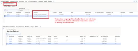 Archive Inventory Transactions In Microsoft Dynamics 365 Finance And Operations Explore