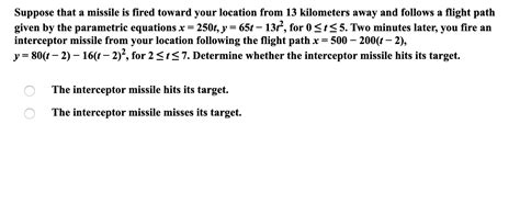 Solved Find Parametric Equations Describing The Given Curve