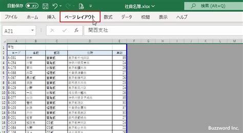 Excel 改ページプレビューの使い方
