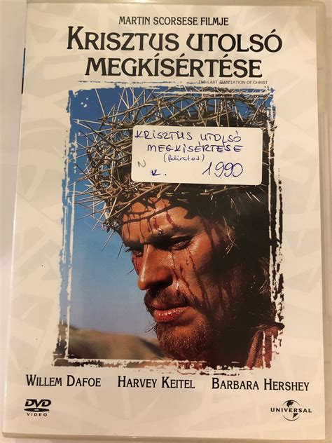 The Last Temptation Of Christ Dvd 1988 Krisztus Utolsó Megkísértése