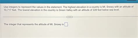 solved use integers to represent the values in the statement the