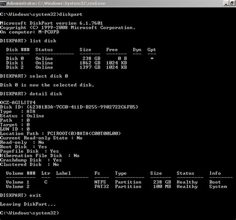using diskpart exe to gain a faster boot unsuccessful windows 8 help
