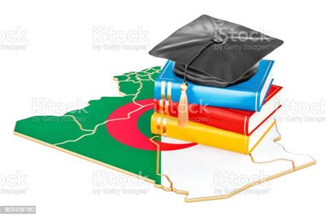 알제리 개념 3d 렌더링에 고립 된 흰색 배경에서 교육 3차원 형태에 대한 스톡 사진 및 기타 이미지 3차원 형태 개념