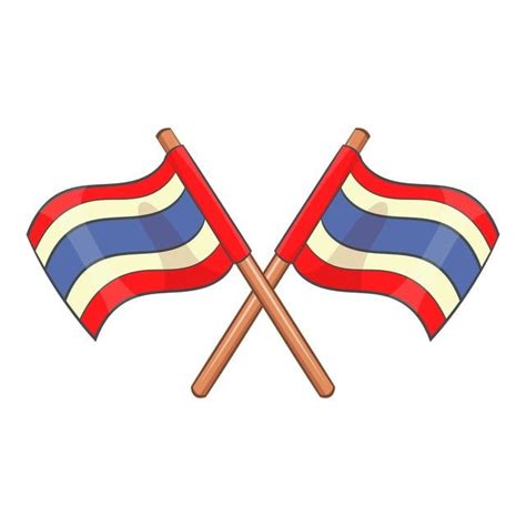 Flags Of Thailand Icon Cartoon Style Style Icons Cartoon Icons Thailand Icons Png And Vector