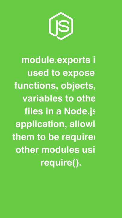Moduleexports In Nodejs Youtube