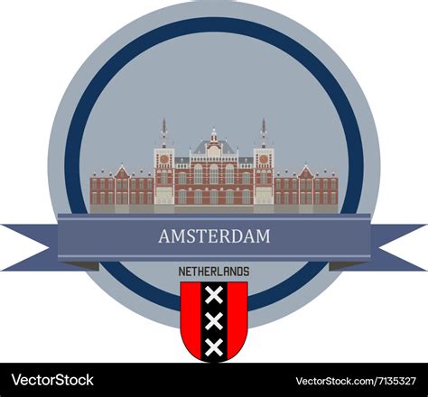 Amsterdam Royalty Free Vector Image Vectorstock