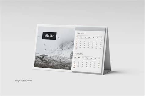 Premium PSD Desk Calendar Mockup Set