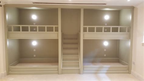Deluxe Quad Bunk Solid Wood Beds Custom Made Beds Solid Wood Beds