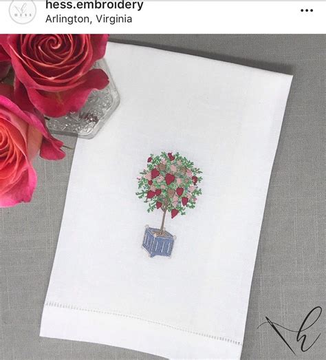 Valentines Hearts Topiary Tree Machine Embroidery File Design 4 X 4