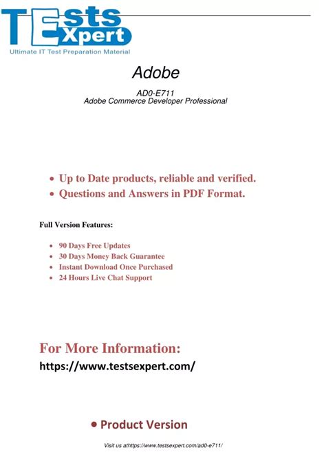Ppt Pass The Ad0 E711 Adobe Commerce Developer Professional 2023 Exam With Flying Colors