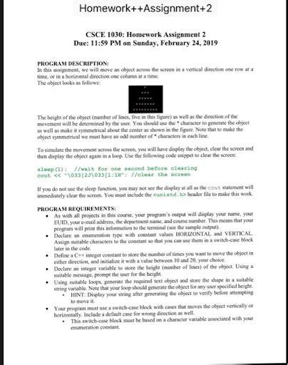 Enumeration Test Direction Sample