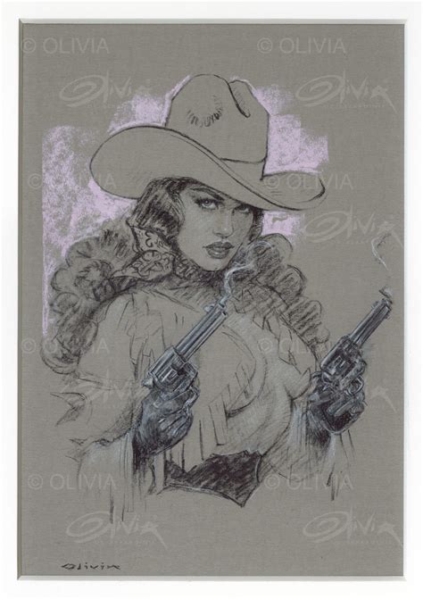Cowgirl Bettie” Drawing Olivia De Berardinis Art Auctions