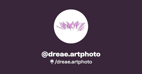 Dreae Artphoto Instagram Facebook Linktree