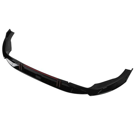 Xxl Front Bumper Lip Spoiler Glossy Black Car Modification Part Fit For