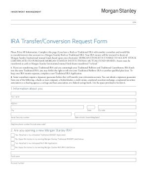 Fillable Online IRA Transfer Conversion Request Form Fax Email Print