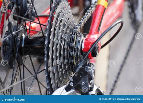Bicycle Rear Cassette With 11 Speed Stock Image Image Of Wheel Steel