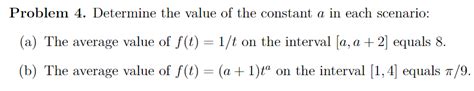 Solved Problem Determine The Value Of The Constant A In Chegg Com