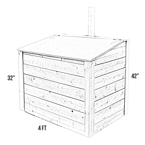 How To Build An Outdoor Garbage Box Nikkis Plate