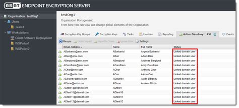 [kb7194] Synchronize Eset Endpoint Encryption Server With Active Directory