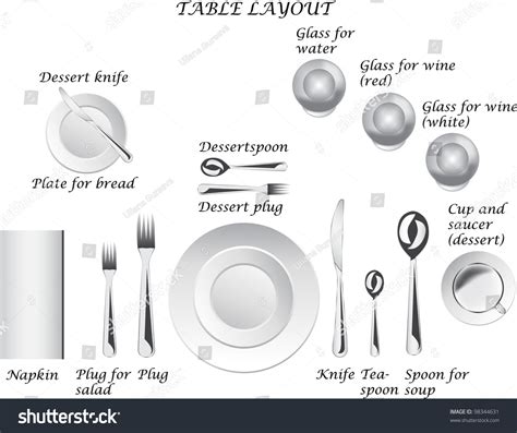 Table Layout Stock Illustration Shutterstock