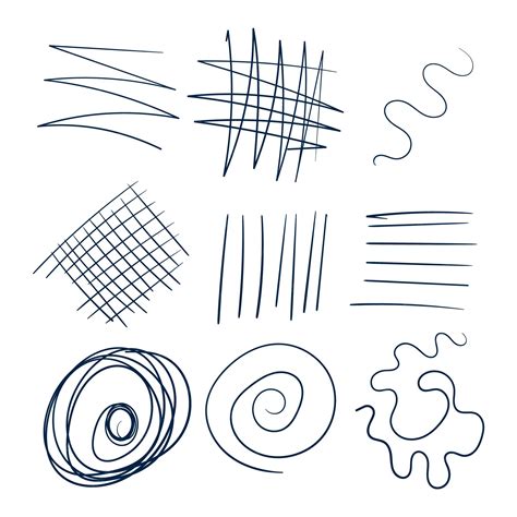 Premium Vector Random Scribbles Set Hand Drawn Scribbles Doodle Vector Set