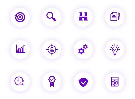 Purple Data Analytics Icons For Web And Mobile Design Vector Processing Symbol Analysis Png
