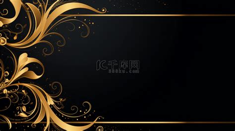 逼真的金色边框设计背景图片免费下载海报banner高清大图千库网图片编号6531149
