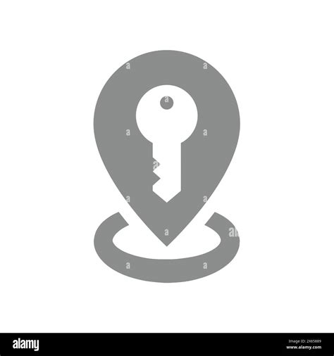 Home Address Map Pin Vector Locksmith Location Icon Stock Vector Image