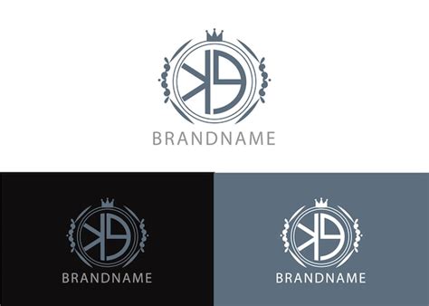 Premium Vector Modern Monogram Initial Letter Kp Logo Design Template
