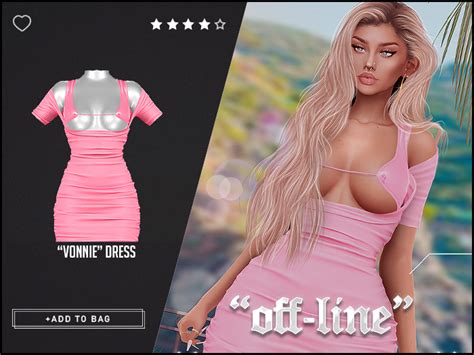 Second Life Marketplace Off Line X Vonnie Dress Gum